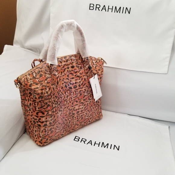 Brahmin | Bags | Nwt Soldout Brahmin Leopard Cub Melbourne Large ...